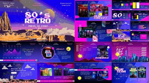 80s Retro Powerpoint Template