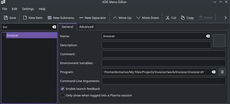 Adding A Script As A Kde Menu Item Could Not Find The Program