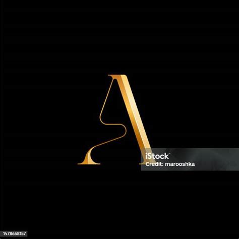 3d 라틴 문자 세리프 알파벳 로고 타입 청첩장 또는 패션 또는 향수 디자인 벡터 일러스트레이션 10eps에 완벽한 아름답고 우아한 황금 글꼴 클래식 3차원 형태에 대한