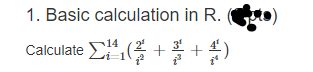 Solved Basic Calculation In R A Calculate Chegg