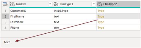 Powerbi Powerquery How To Convert Cast Type Type To Type Text Stack Overflow