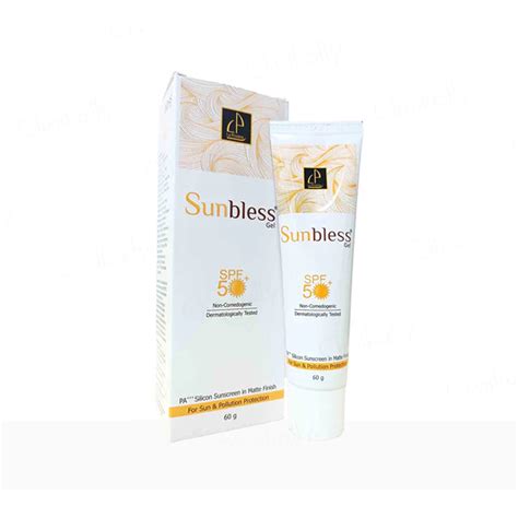 Sunbless Sunscreen Spf 50 Gel 60gm Broad Spectrum Uva Uvb Protection