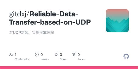 GitHub gitdxj Reliable Data Transfer based on UDP 对UDP封装实现可靠传输