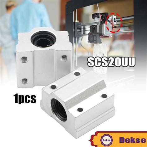 Scs12uu Linear Slide Block Linear Bearing Block Ukuran Lubang Besi 20 Mm 3d Printer Lazada