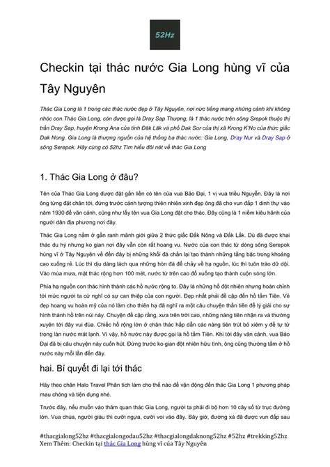 PPT - Cam Nang Chinh Phuc Thac Gia Long Cua Tay Nguyen 52hz PowerPoint ...