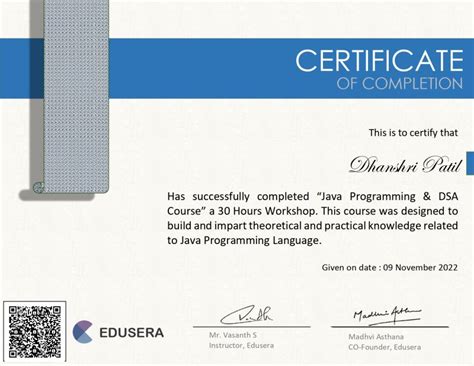Edusera Java Thankyou Share Dhanshri Patil