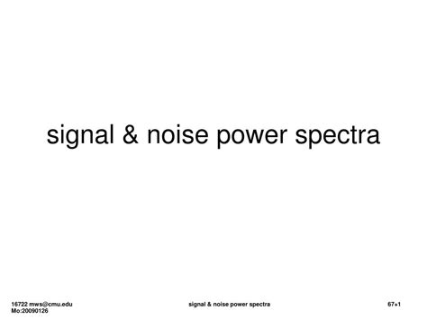 PPT Signal Noise Power Spectra PowerPoint Presentation Free Download ID 444091