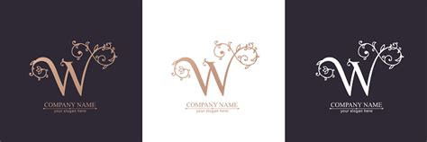 프리미엄 벡터 W 로고 몬노그램 레터링 엘리트 회사를 브랜딩하기 위한 개인 로고 또는 사인 0명에 대한 스톡 벡터 아트 및 기타