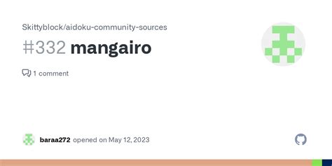 Mangairo · Issue 332 · Skittyblockaidoku Community Sources · Github