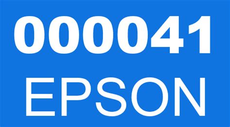 How Do I Fix The Epson Error Code 000041 Error Solutions