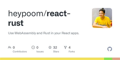 Github Heypoomreact Rust Use Webassembly And Rust In Your React Apps