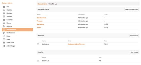 Departments Sharing Seafile User Manual