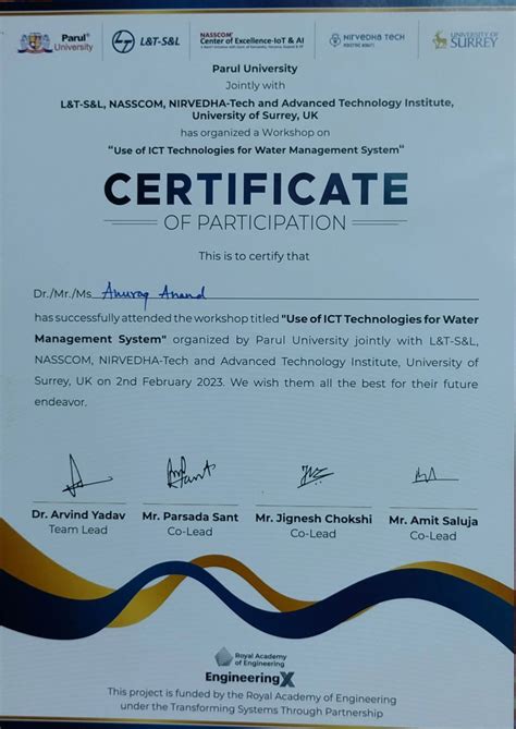 Anurag Anand On Linkedin Participate In Use Of Ict Technologies For Water Management System