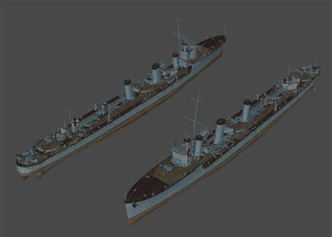Brn R Class Destroyer Ww1 Wow By Digitalexplorations On Deviantart