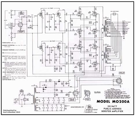 The Schematic Diagram Of Bogen C100