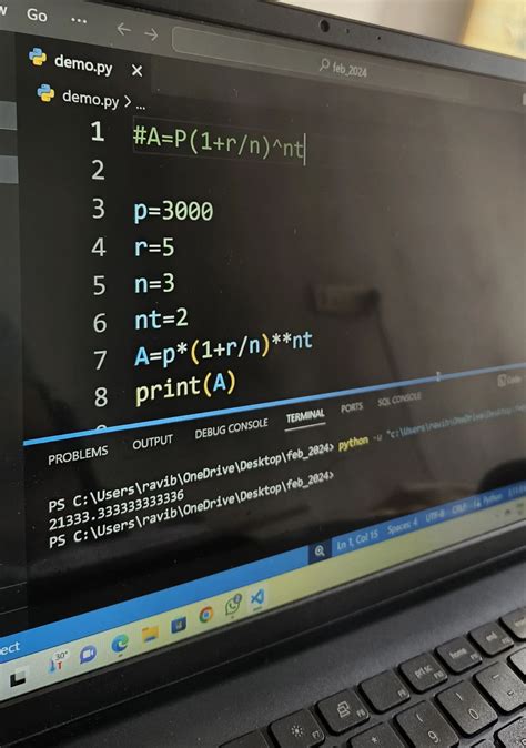 Ravi Bolisetti On Linkedin Task 5 Write A Python Program On Compound
