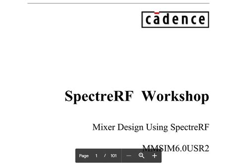 Noise Figure Of Differential Signal Rf Design Cadence Technology