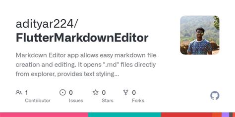 Flutter Markdown Editor Rcoolgithubprojects