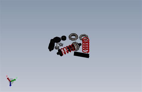 060 Trifon模型遥控车减震器3d数模图纸 Solidworks设计 附step X T Solidworks 2012 模型图纸