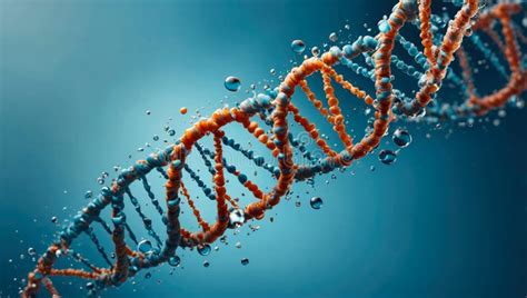 Illustration Of Human Dna Helical Spiral Microscopic View Of Double Helix Stock Illustration