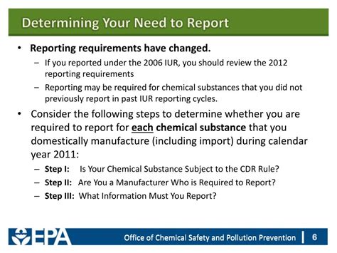 Ppt Overview Of Tsca Chemical Data Reporting Requirements And E Reporting Powerpoint