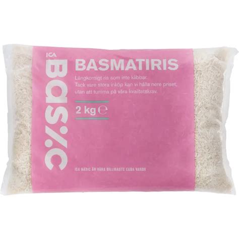 Basmatiris 2kg Ica Basic Handla Mat Online Från Din Lokala Ica Butik