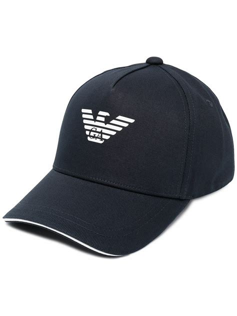 Emporio Armani Logo Cotton Baseball Cap Emporio Armani
