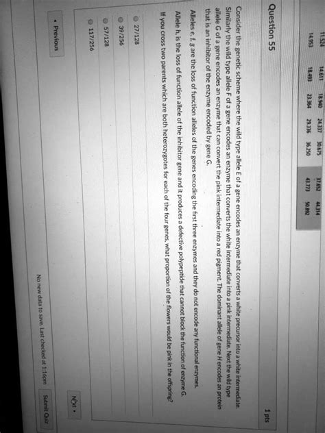 If You Cross Allele Siniarerthe Question Previous 117256 I1 The 63 Are