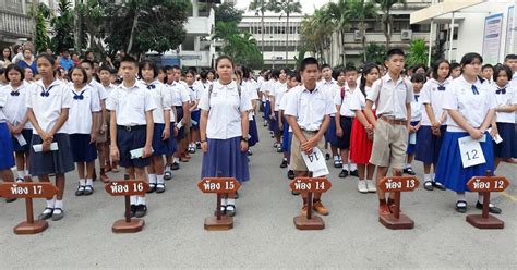 บรรยากาศสอบเข้า ม 1 ร ร เลยพิทยาคม คึกคัก ผู้ปกครองโล่งใช้ข้อสอบเป็นกลาง