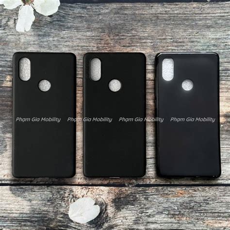 Ốp Lưng Xiaomi Mi 8 Se Mi 8se Dẻo đen Viền Gồ Và Dẻo Xám Nhám Cao Cấp