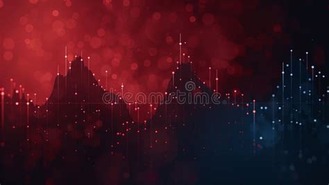 Abstract Futuristic Digital Network Concept With Glowing Lines And Dots Depicting Digital