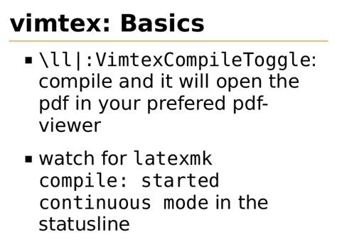 get productive with vimtex for latex matthias günther rabbit slide show
