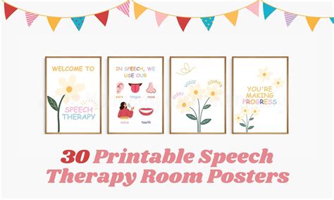Speech Therapy Poster Bundle 30 Speech Therapy Room Wall Decor Slp Speech Therapy Poster Bundle 30 Speech Therapy Room Wall Decor Slp