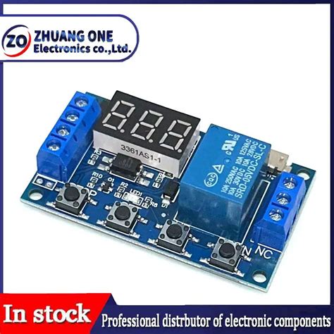 6 30v relay module switch trigger time delay circuit timer cycle