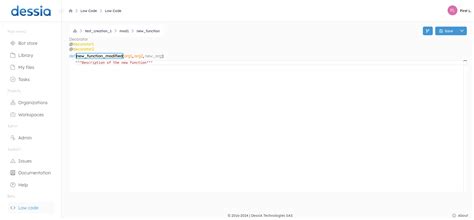 Develop Using Low Code Dessia Documentation