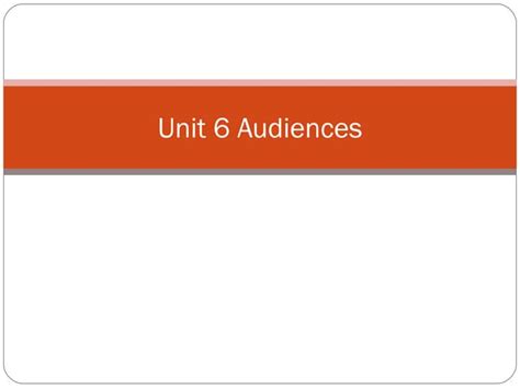 unit 6 assignment 1 ppt genres