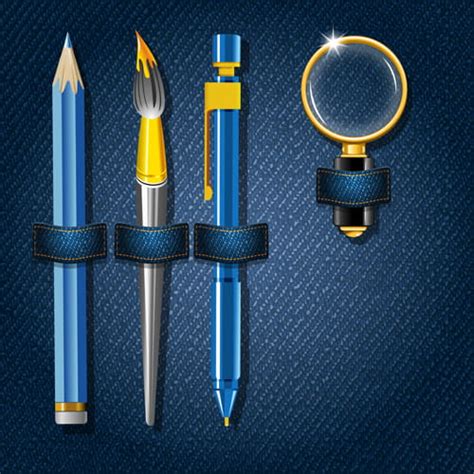 학교 용품 창의 배경 Eps Uidownload