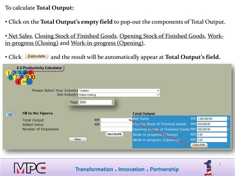 ppt to calculate total output powerpoint presentation free download