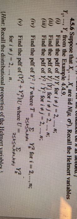 Example 449 The Helmert Transformation This