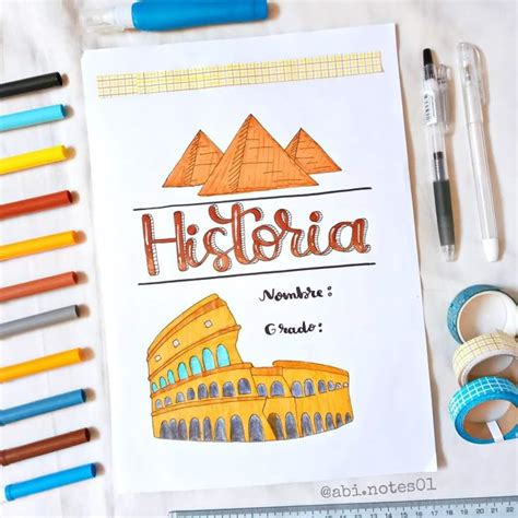 Portadas De Geografia Caratula De Historia Separadores Para Libretas