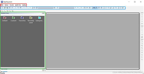 Optisystem软件的基础操作 Csdn博客