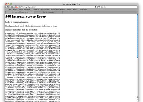 500 Internal Server Error Kurioses Galerie Mactechnewsde