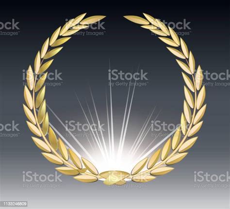 투명 한 배경에 고립 된 어워드 로렐 우승자 템플릿입니다 승리와 성취의 상징 골드 월계관 현실적인 3d 디자인 벡터 투명 개체 10 Eps 야구 플레이트에 대한 스톡 벡터