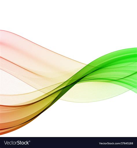 Abstract Bright Wave Isolated On White Background Vector Image