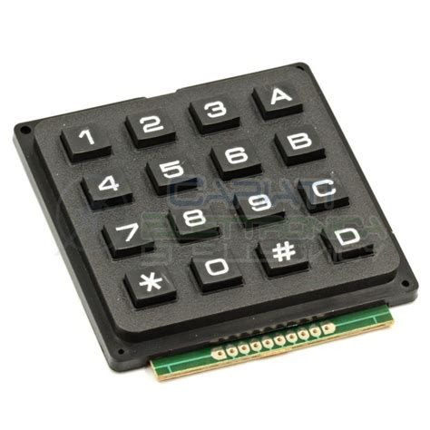 Tastiera Numerica 4x4 16 Tasti Pulsanti Keypad Tastierino