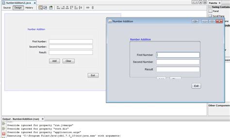 Problem With Netbeans Swing Gui Tutorial Made A Screenshot Rjavahelp