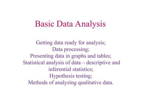 Chapter 6 Data Analysisppt Data Interpretation Ppt