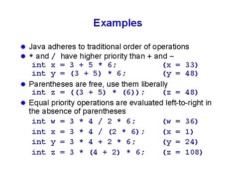 Operator Precedence Operator Precedence Evaluate A B C
