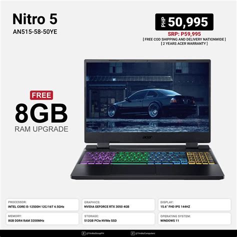 Acer Gaming Laptop With Free GB RAM Computers Tech Laptops Notebooks On Carousell