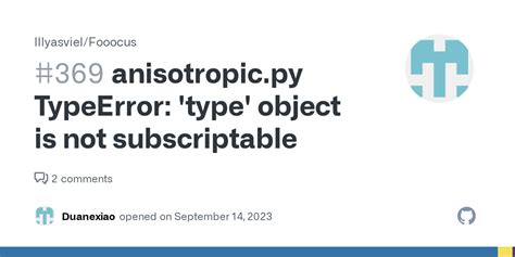 Anisotropicpy Typeerror Type Object Is Not Subscriptable · Issue